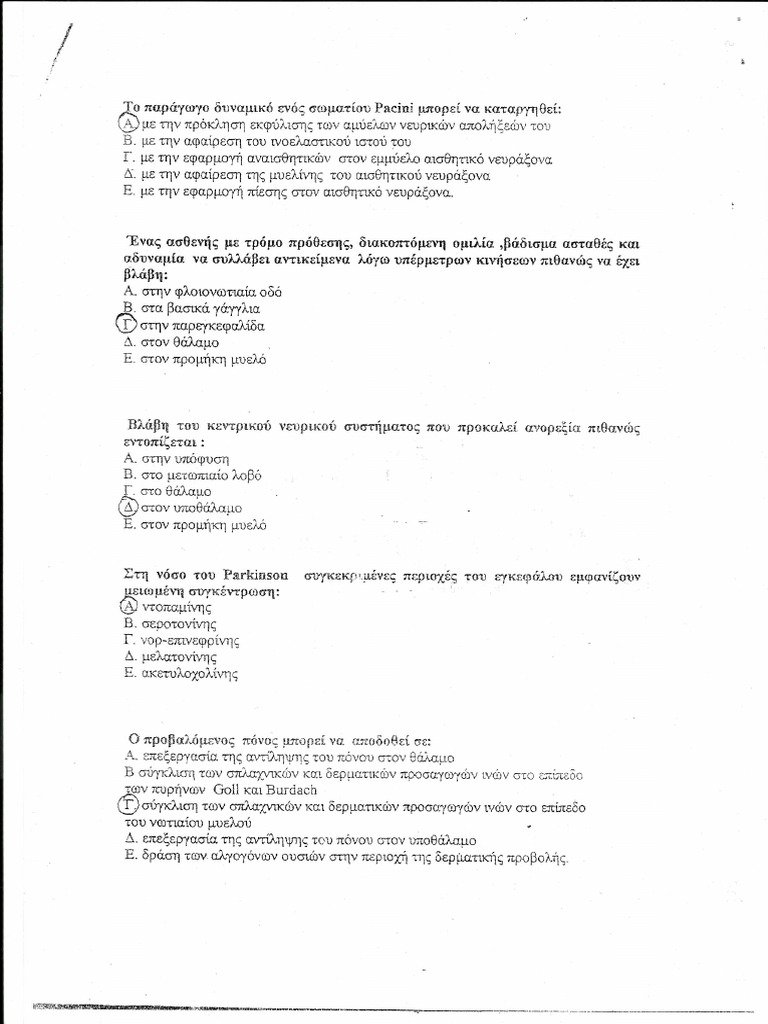 Neurophysiology Exam Questions | PDF
