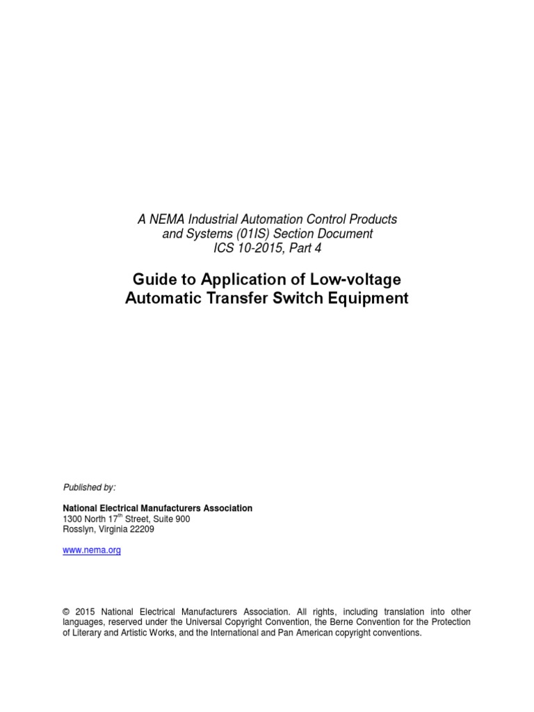 NEMA ICS 10-2015, Part 4 WATERMARKED | PDF | Fuse (Electrical ...