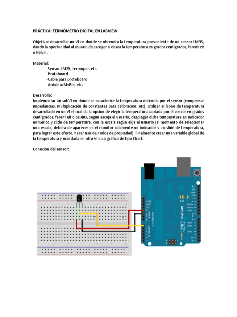 Práctica LM35 | PDF