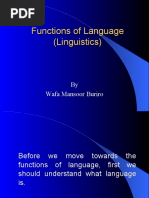 HALLIDAY 7 Functions of Language