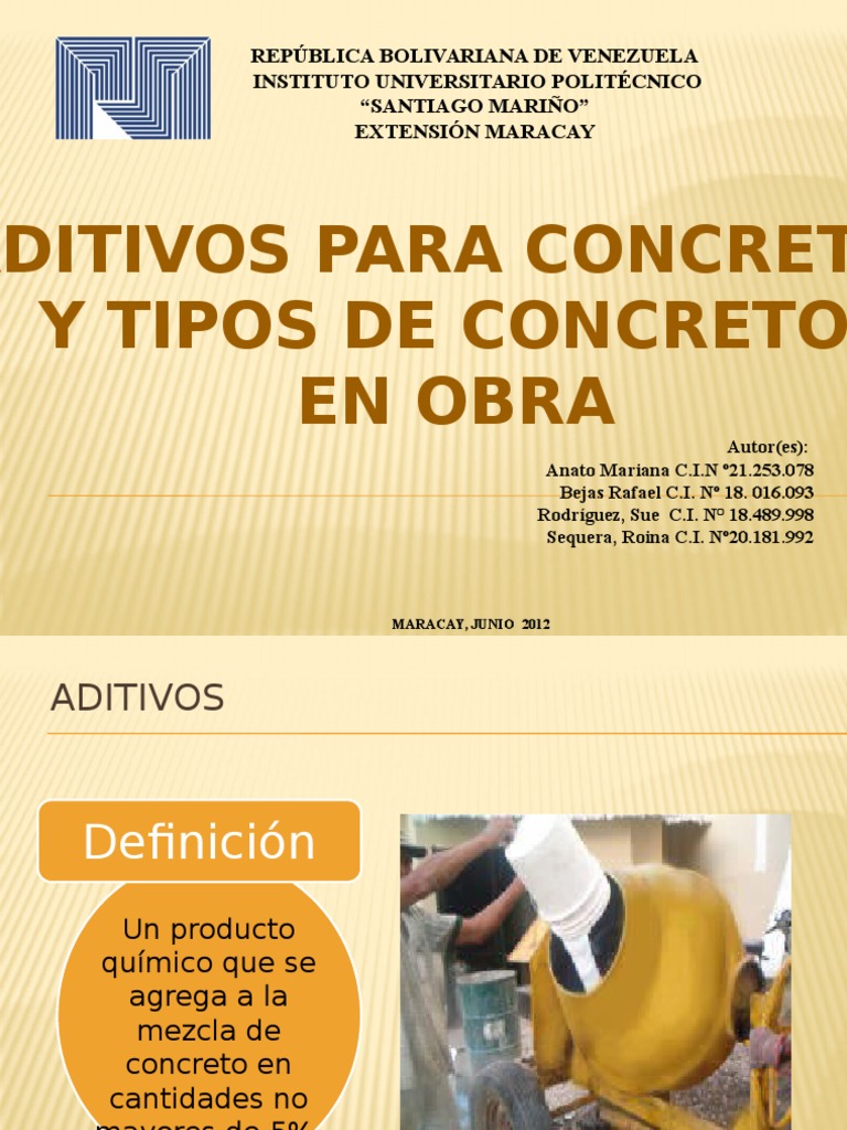 Aditivos Para El Concreto | Hormigón | Industrias
