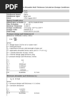 ASME B31.4-Wall Thickness Calc For 6 Inch | PDF | Stress (Mechanics) | Pipe (Fluid Conveyance)