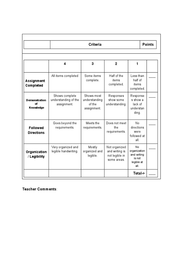 Grading Rubric | PDF