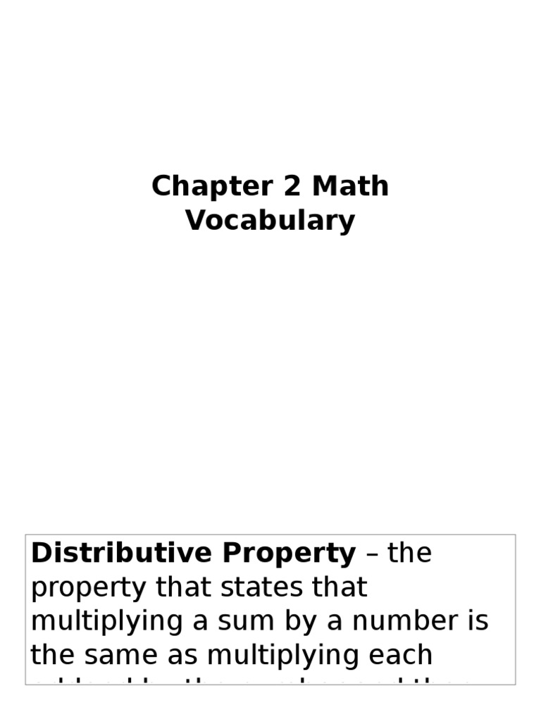 Chapter 2 Vocab | PDF