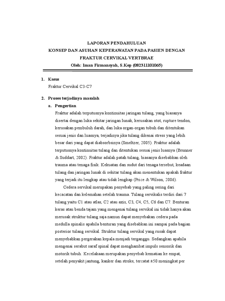 LP Fraktur Cervikal | PDF