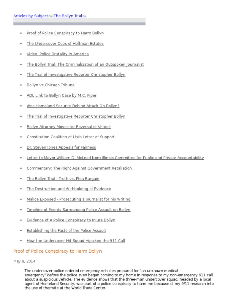 The Bollyn Trial | PDF | Law