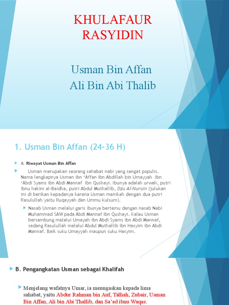 Khulafaur Rasyidin | PDF