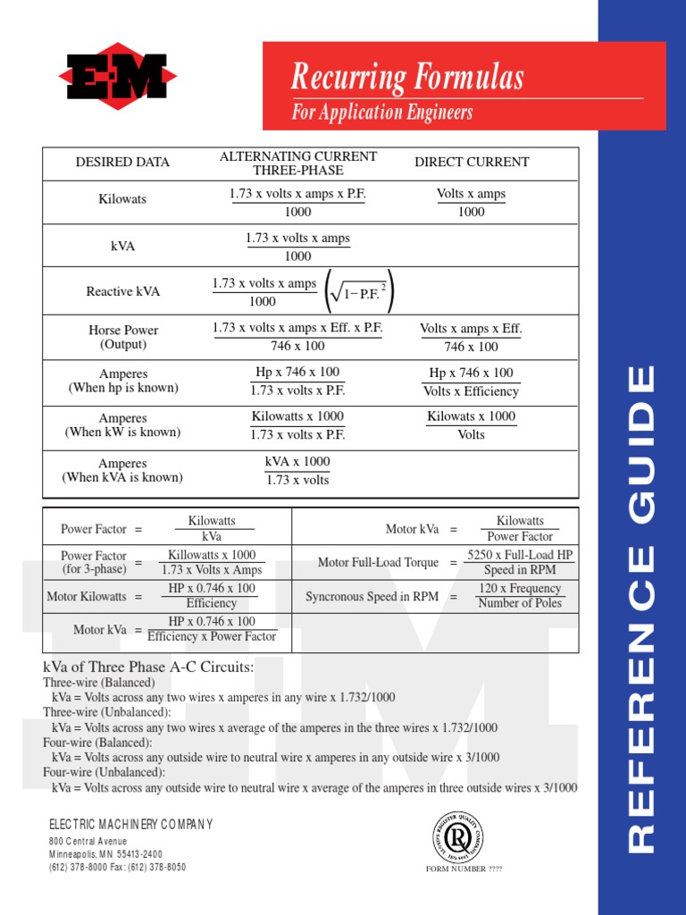 Formulas Electricas.pdf | Electricity | Electrical Components