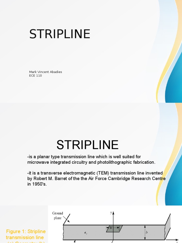 Stripline Transmission Lines: Characteristics, Formulas and Example ...
