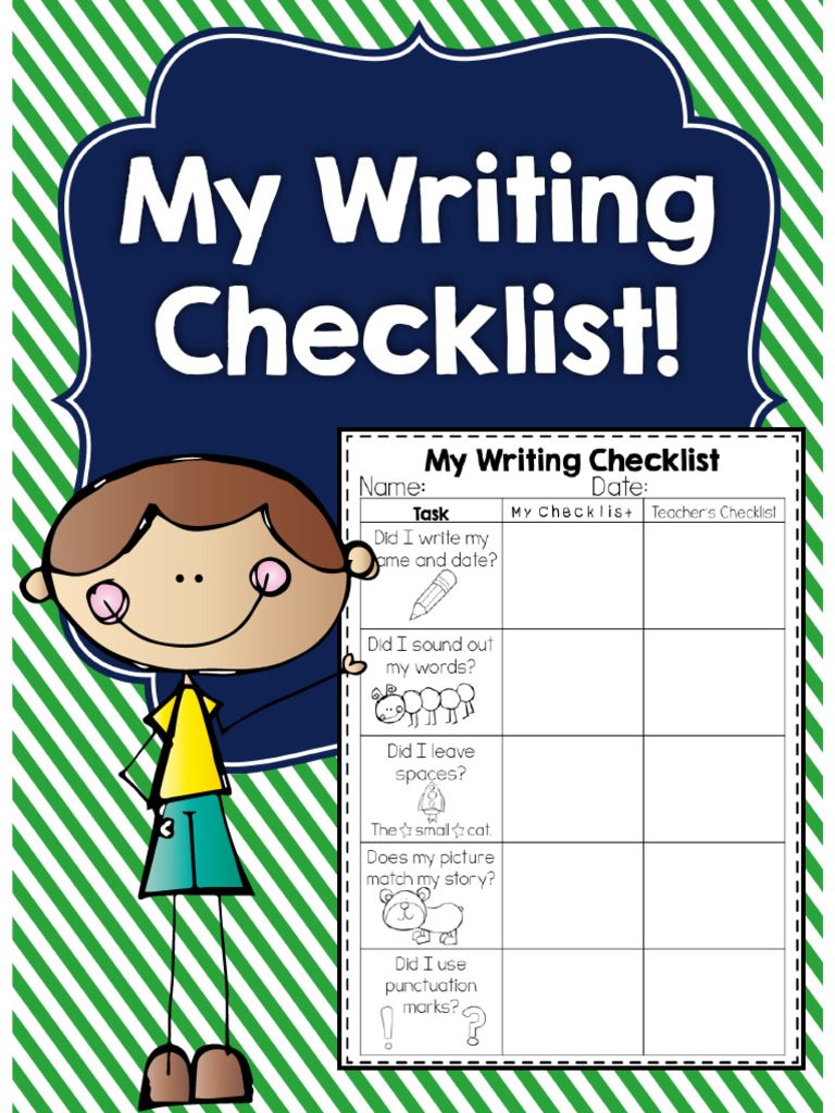 My Writing Checklist! | PDF | Career & Growth