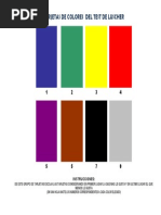 Manual Del Test de Colores de Luscher | PDF | Color | Azul