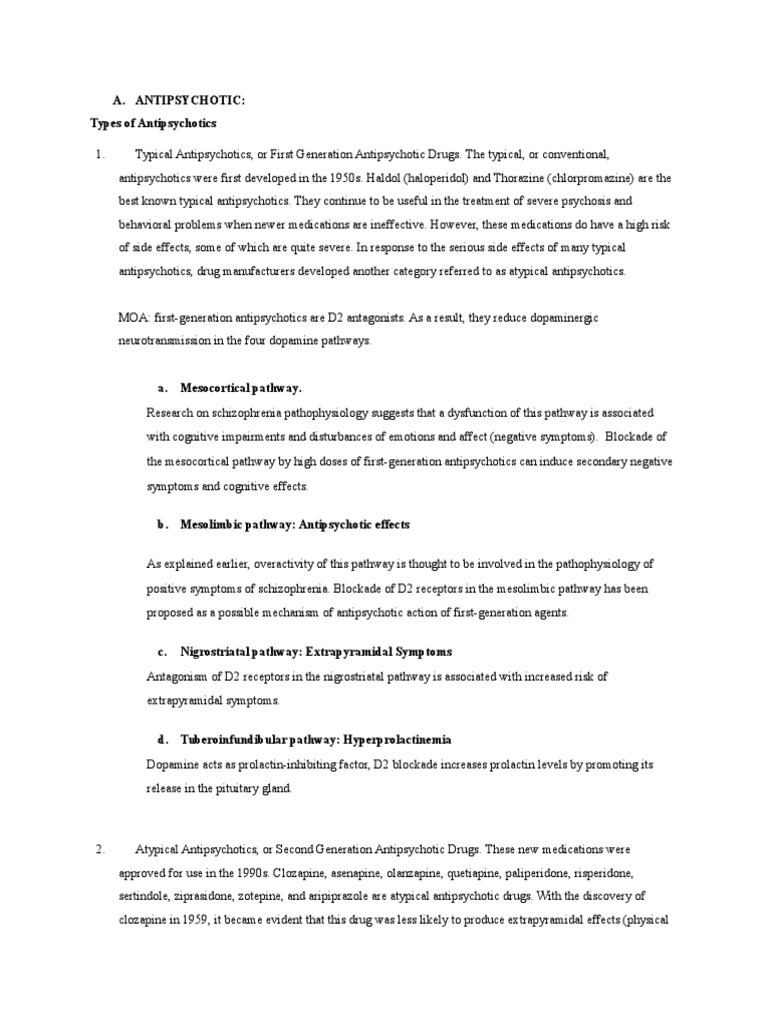 Drug Study | Download Free PDF | Antipsychotic | Atypical Antipsychotic