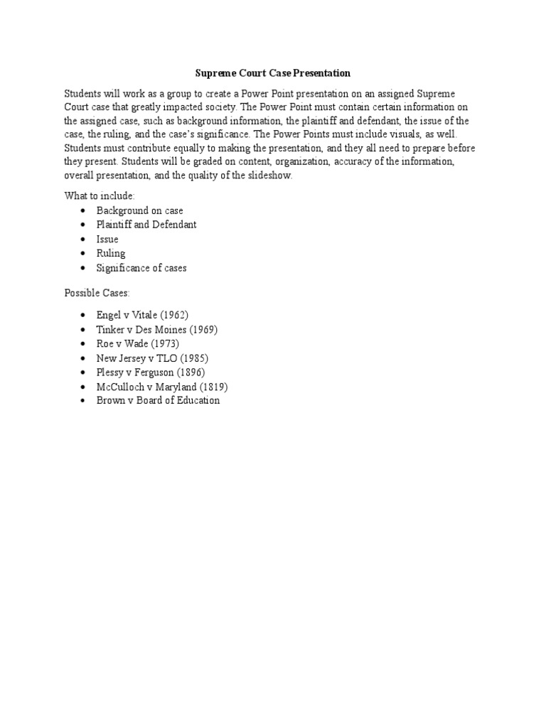 Prompt For Presentation - Supreme Court | PDF | Politics | Social Science