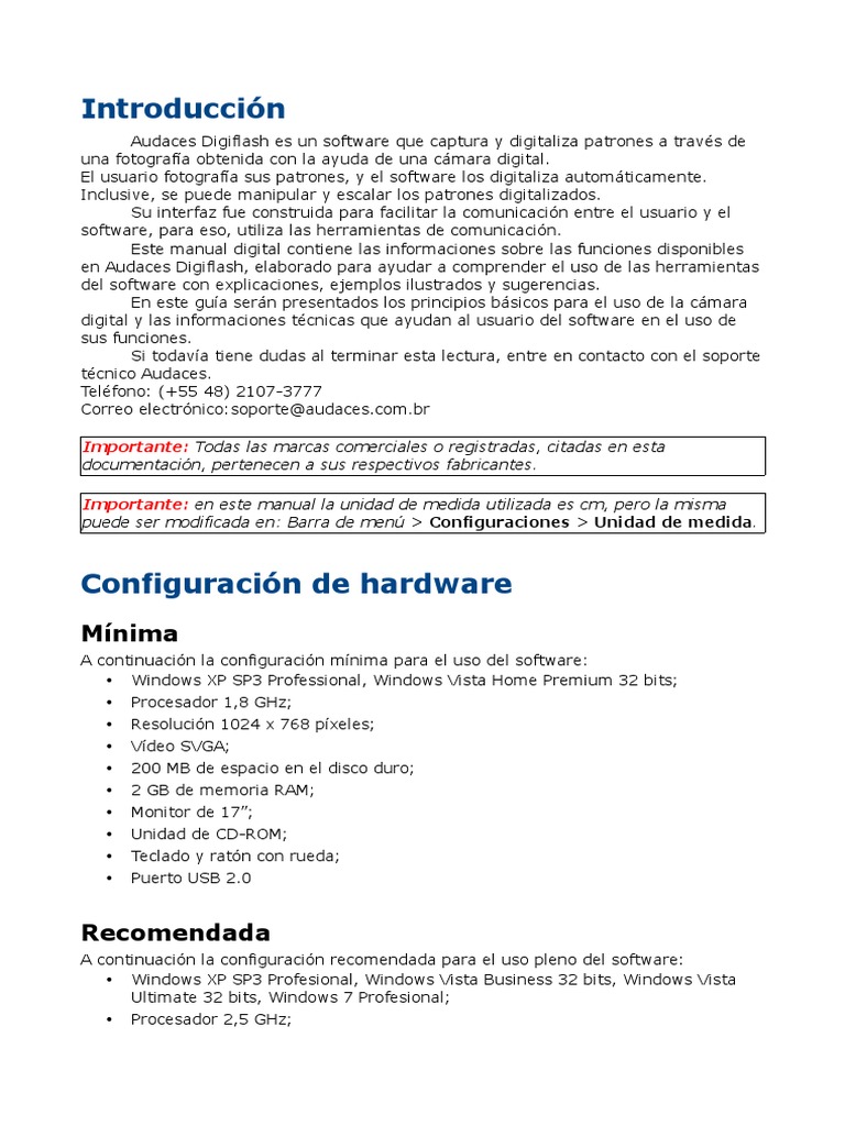 Guía de Uso de Audaces Digiflash | PDF | Ventana (informática) | Point ...