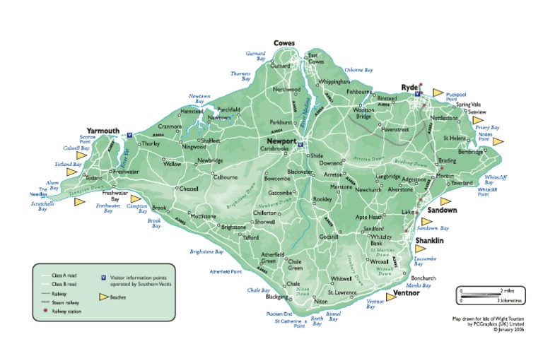 Map of The Isle of Wight | PDF
