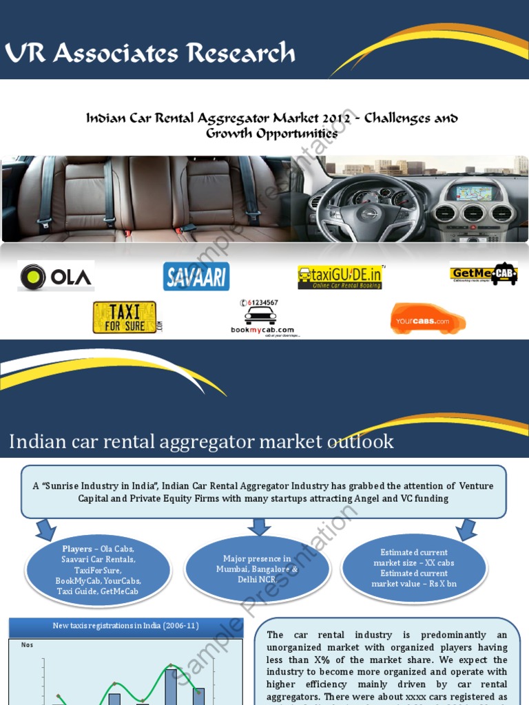 Indian Car Rental Aggregator Market 2012 Sample Presentation | PDF ...