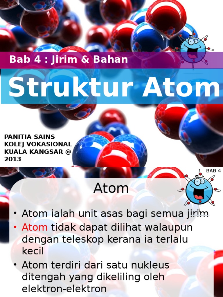 Struktur dan Zarah Subatom Atom | PDF