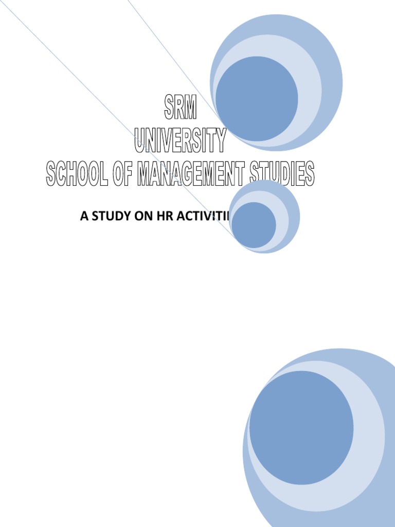 A Study On HR Activities of Hul | PDF | Corporate Social Responsibility ...