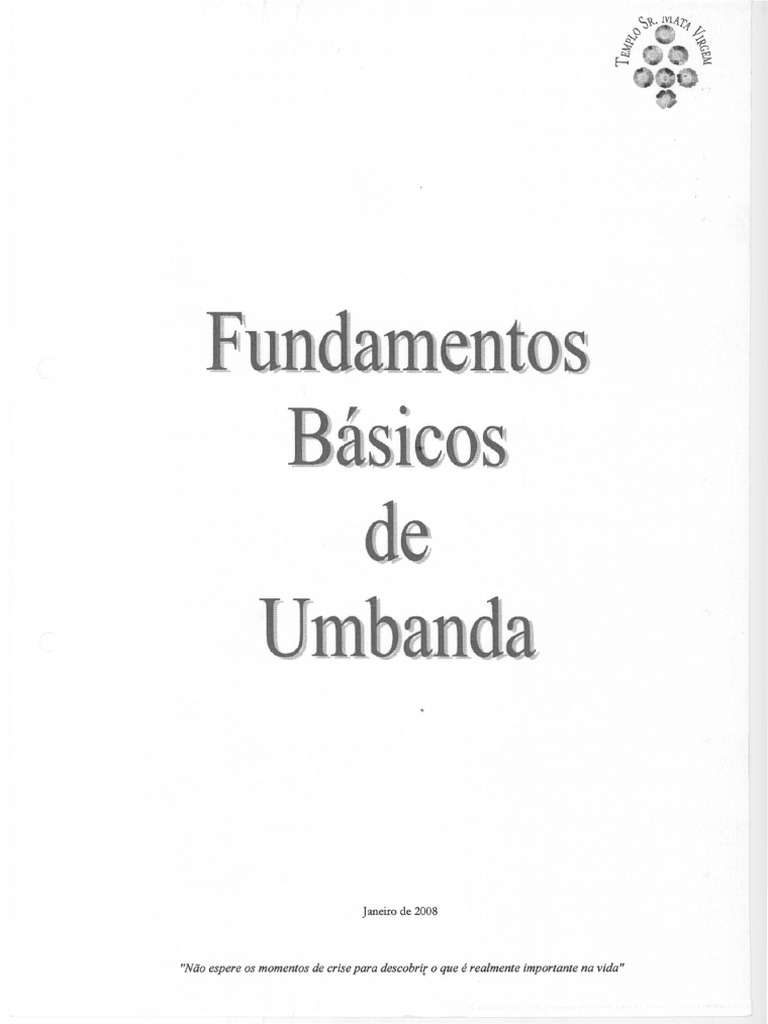 Apostila Curso - Fundamentos Basicos de Umbanda PDF | PDF