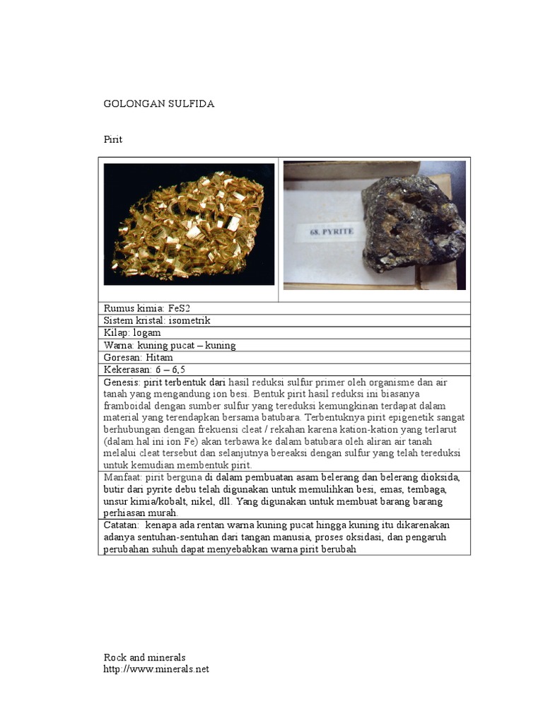 Golongan Sulfida | PDF