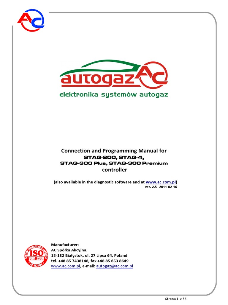 Eng-Stag-200 Stag-4 Stag-300 Plus Stag-300 Premium Manual | PDF | Fuel ...