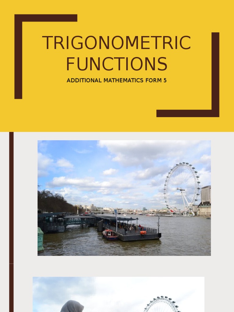 Trigonometric Functions: Additional Mathematics Form 5 | PDF
