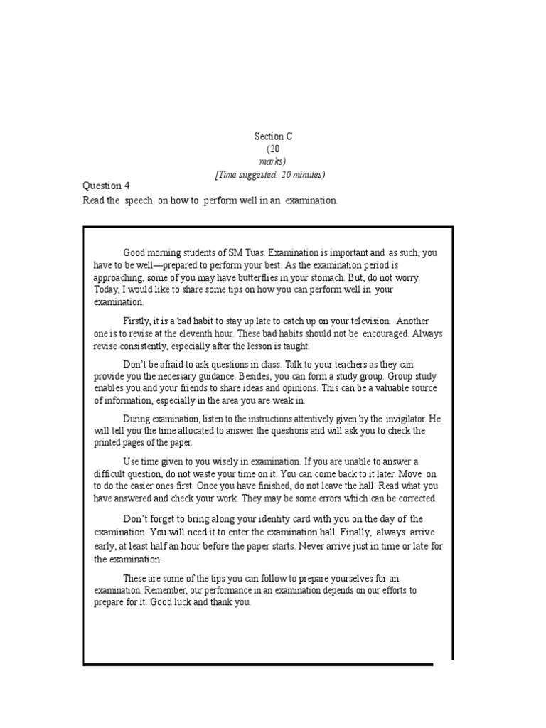 Edited Section C Form 2 | PDF | Cognition | Communication