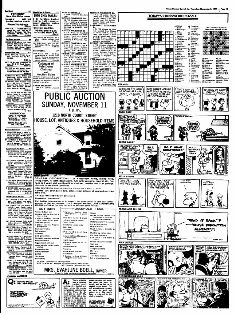 Newspaper Strip 19791108 | PDF | Business