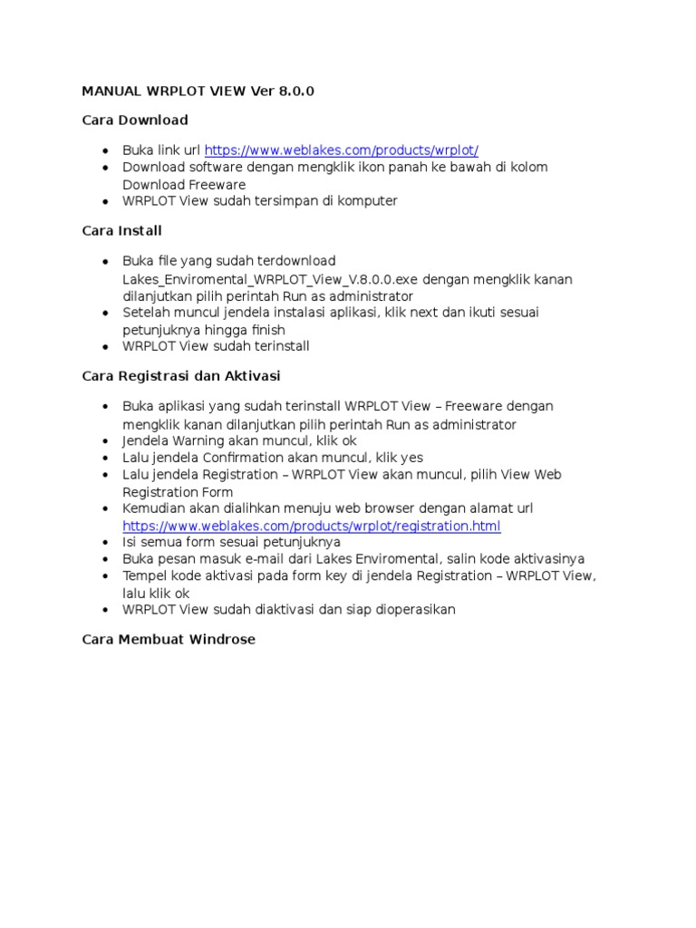 Manual Wrplot View Ver 8 | PDF