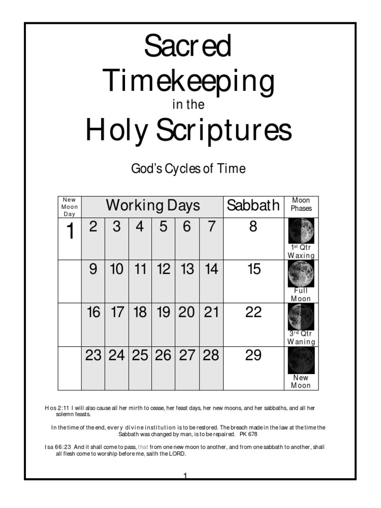 Building Blocks of God's Sacred Calendar | PDF | Sacrifice | Joshua
