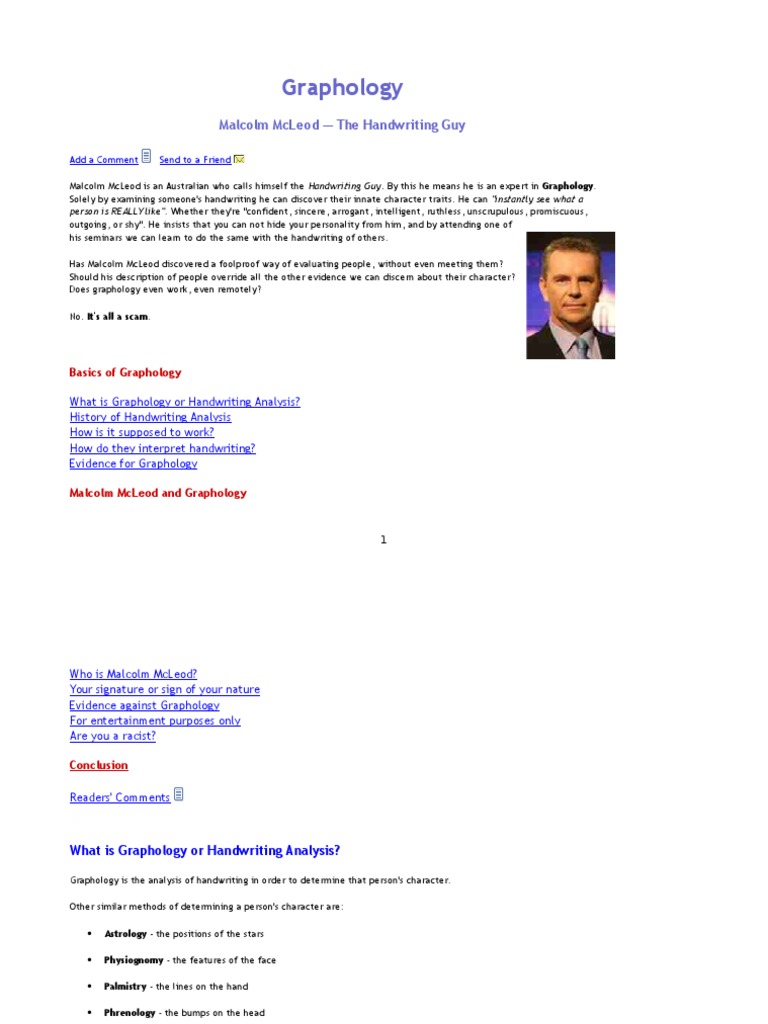 How Graphology Fools People | Download Free PDF | Graphology | Psychology