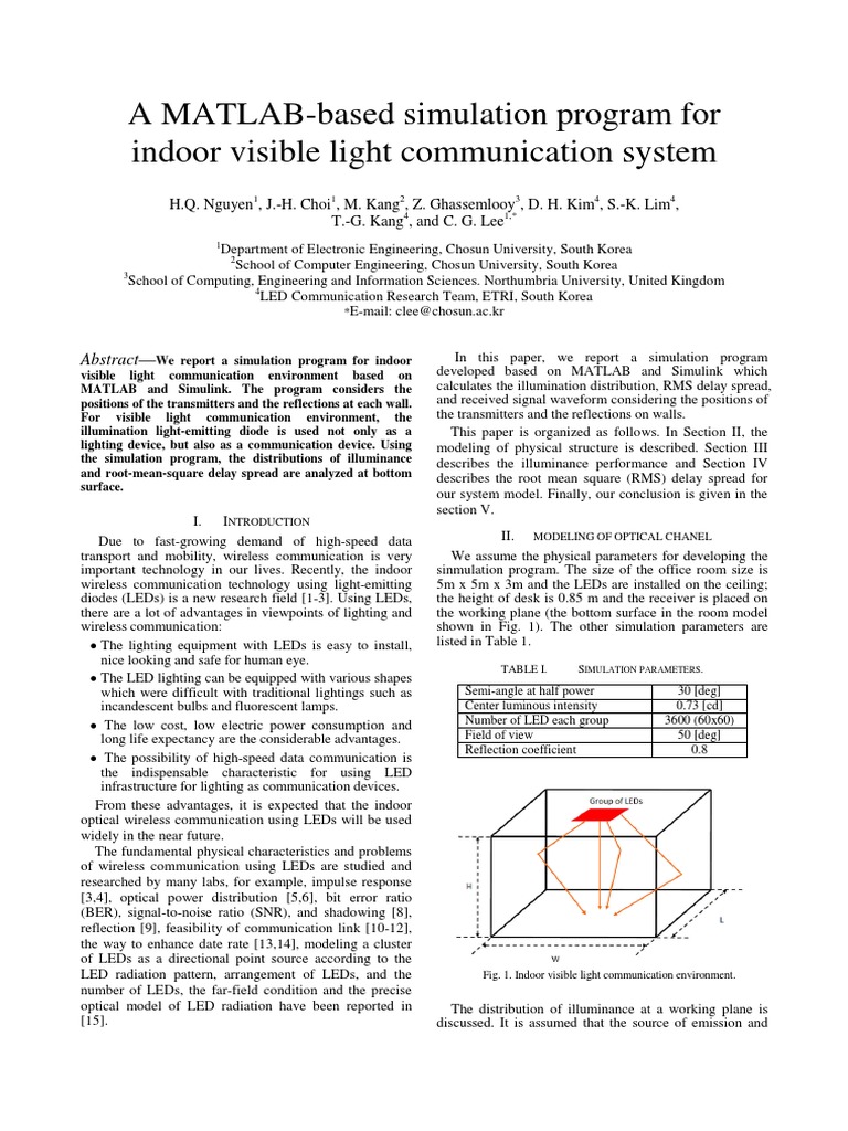Lifi Matlab PDF | PDF | Light Emitting Diode | Root Mean Square