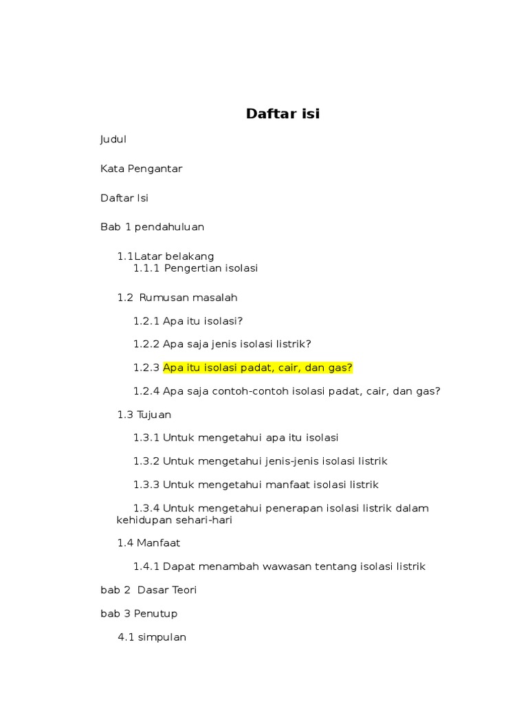 Isolasi Padat Cair Dan Gas Fix | PDF