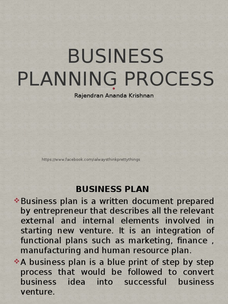 Business Planning Process Overview | PDF | Strategic Management | Business