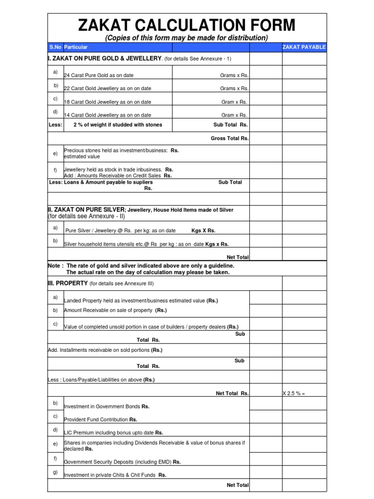 Zakat Form PDF | PDF | Stocks | Banks