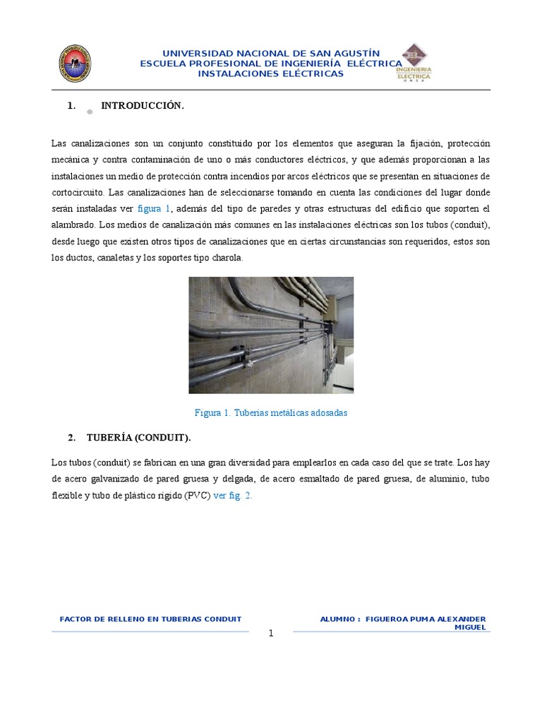 Factor de Relleno Conduit 2 | PDF | Tubería (transporte de fluidos) | Aluminio