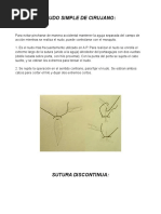 Guía de Sutura Colchonero Horizontal | PDF | Cirugía | Especialidades ...