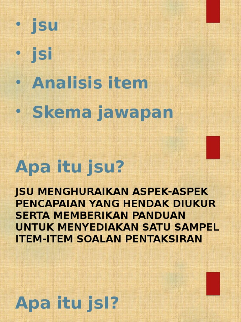 Apa Itu Jsu Dan Jsi | PDF | Seni & Disiplin Bahasa | Sains & Matematika