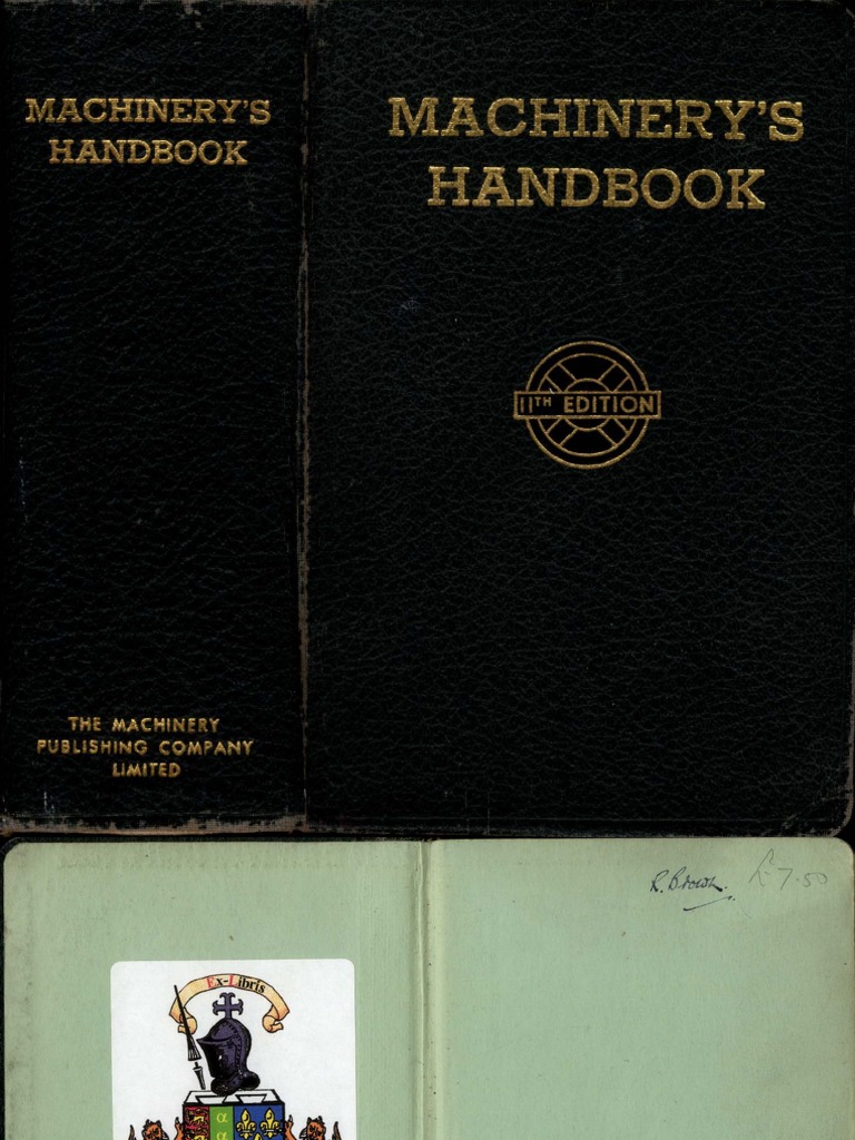 Machinery S Handbook 11th Edition 1941 | PDF