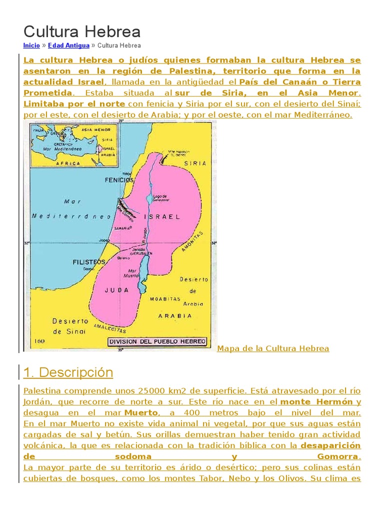 Cultura Hebrea | PDF | Historia