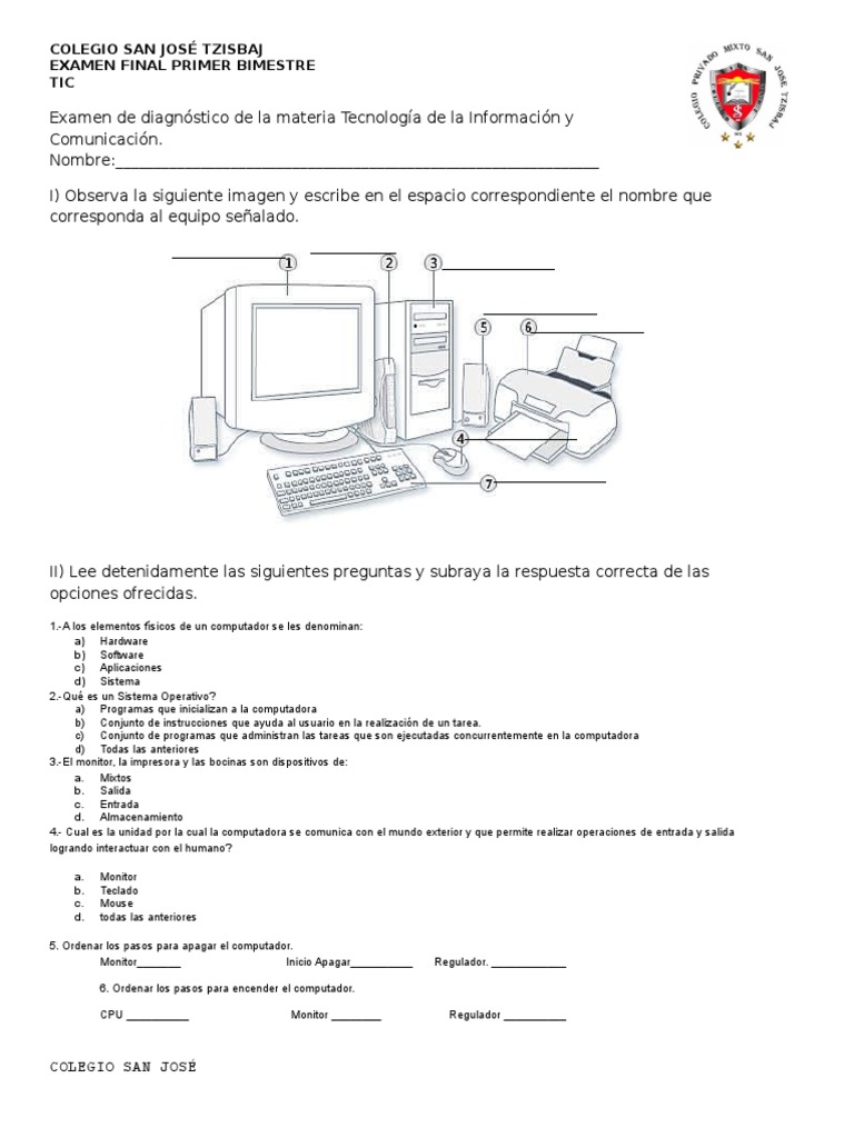 Examen Tic Pdf