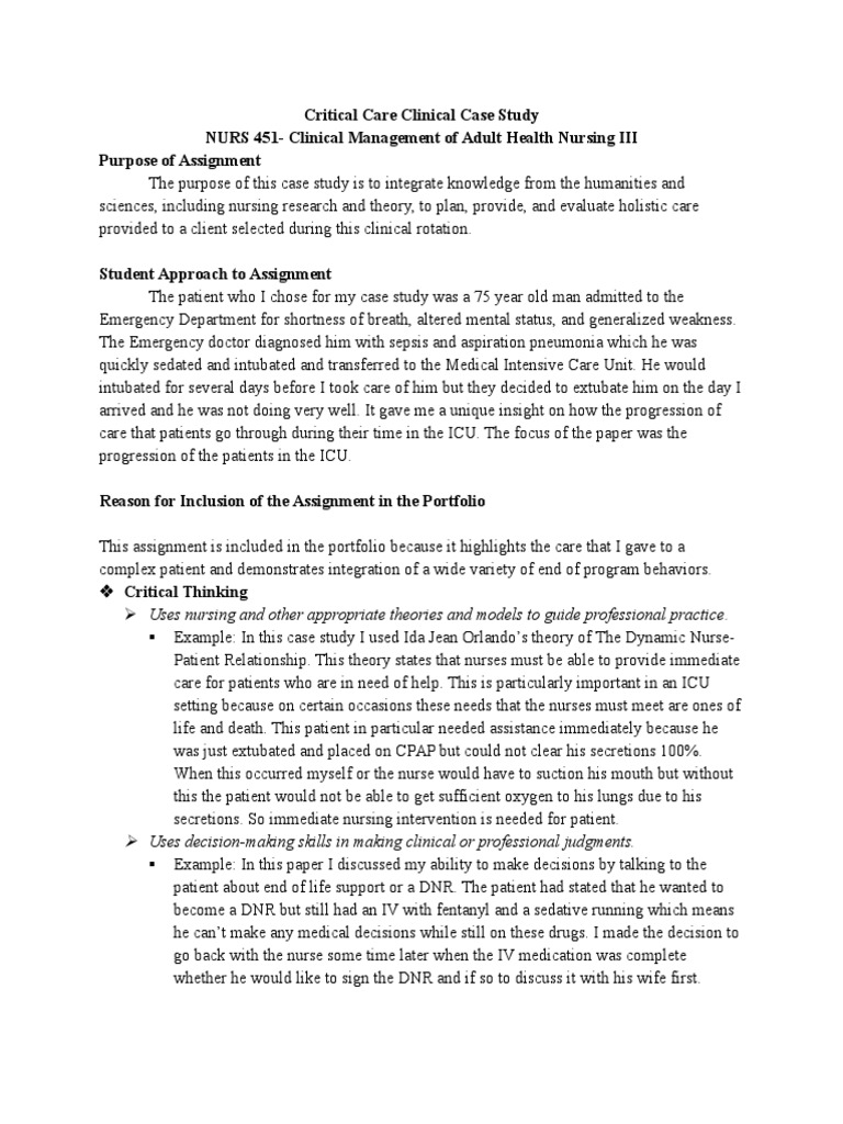 Critical Care | PDF | Nursing | Medicine