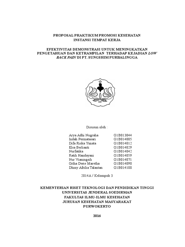 Proposal Promkes Tempat Kerja | PDF