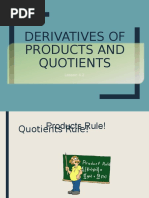 Calculus I Product and Quotient Rule Practice Problems | PDF ...