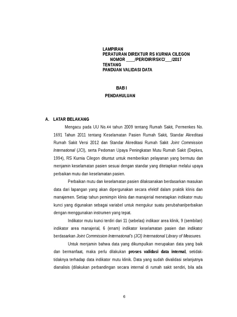 Panduan Validasi Data Fix | PDF