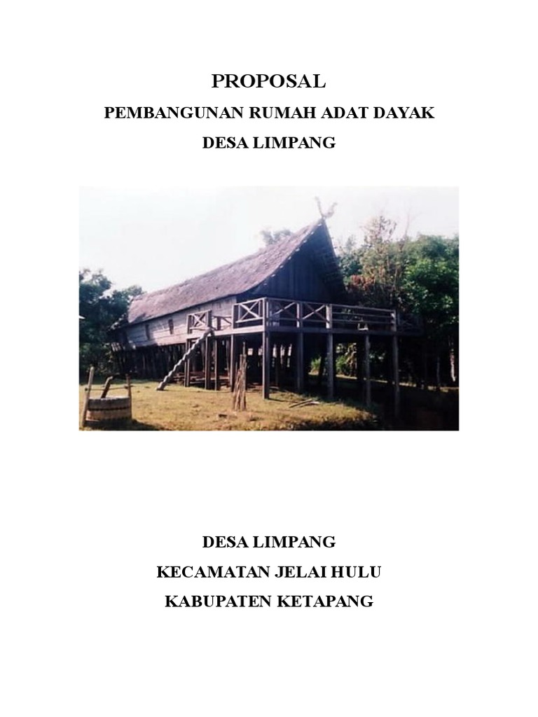 Proposal Rumah Adat | PDF
