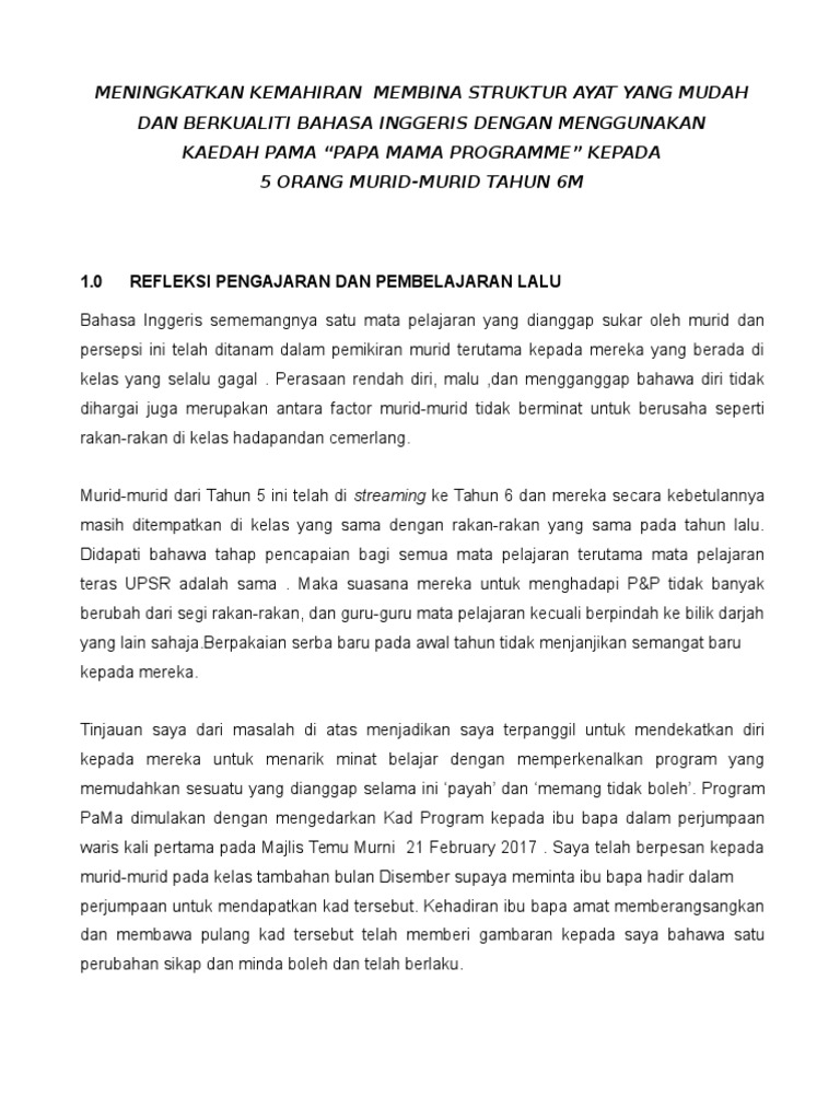 Meningkatkan Kemahiran Membina Struktur Ayat Yang Mudah Dan Berkualiti ...