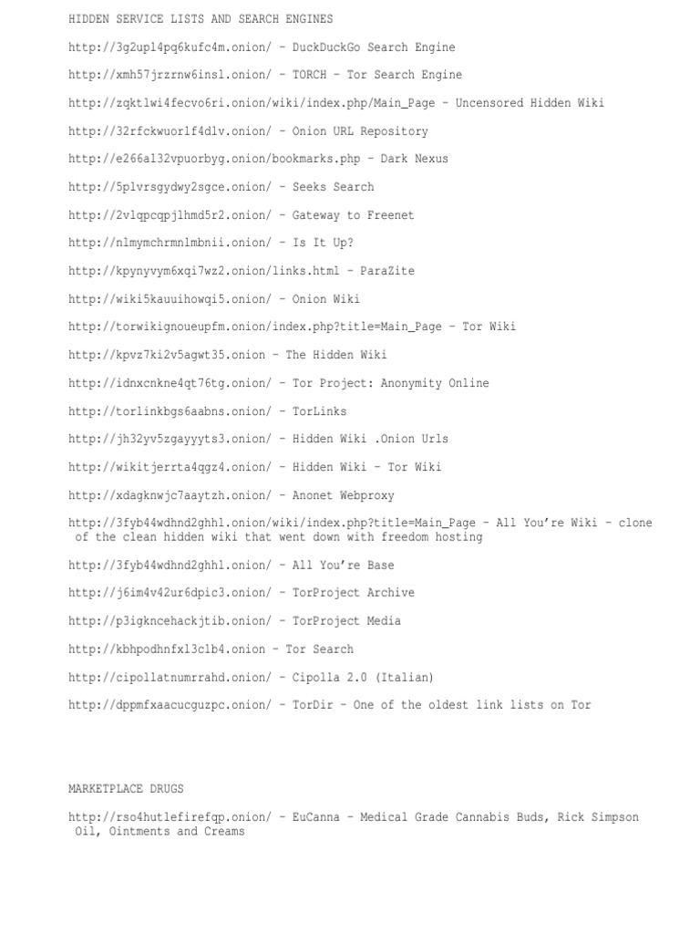 List Deep Web | PDF