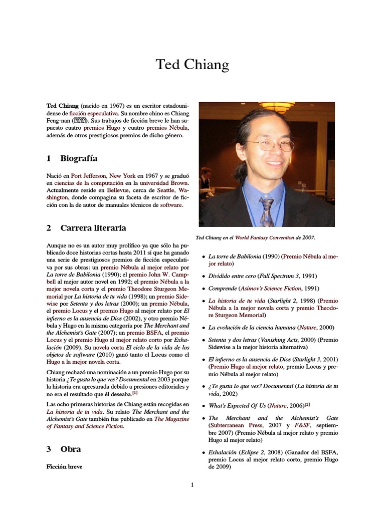 Ted Chiang PDF | PDF