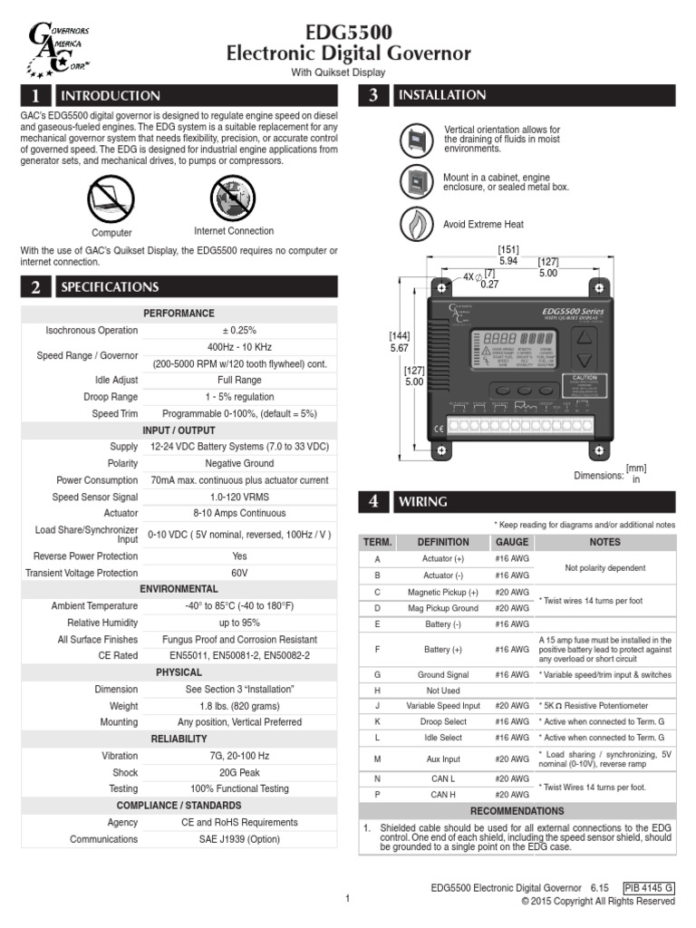 Pib4145 Edg5500 PDF | PDF | Voltage | Actuator